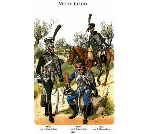 The Kingdom of Westphalia. The First Hussars regiment.